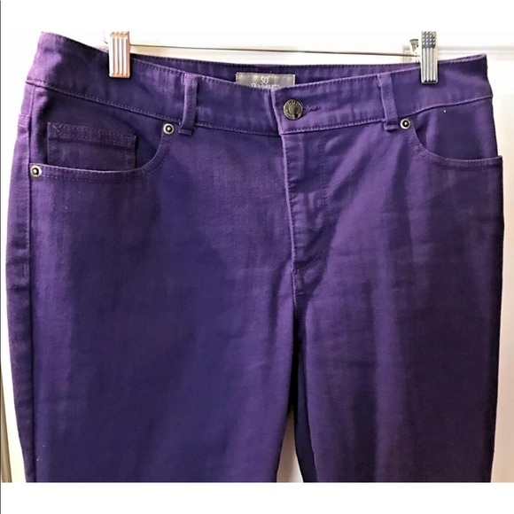 Chico's | Jeans | Chicos So Slimming Purple Skinny Jeans Denim Pant ...
